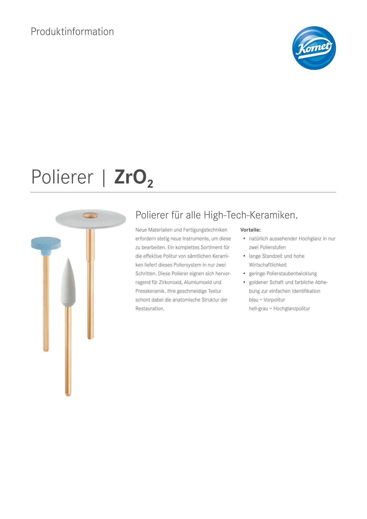 PI | ZrO2-Polierer – Komet Dental