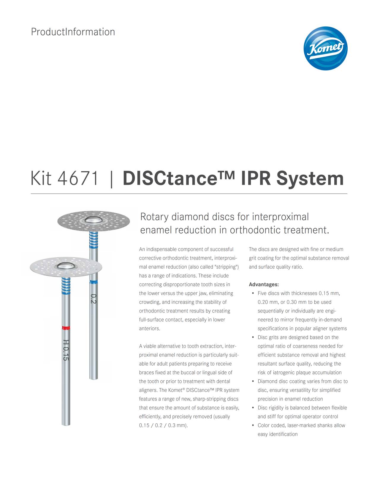 Komet Orthodontic Ipr Kit at Stanley Urbina blog