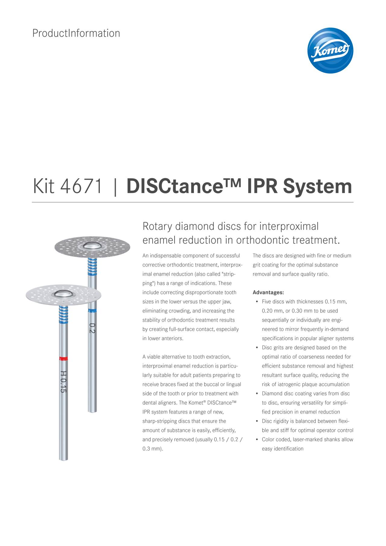 Komet Orthodontic Ipr Kit at Stanley Urbina blog