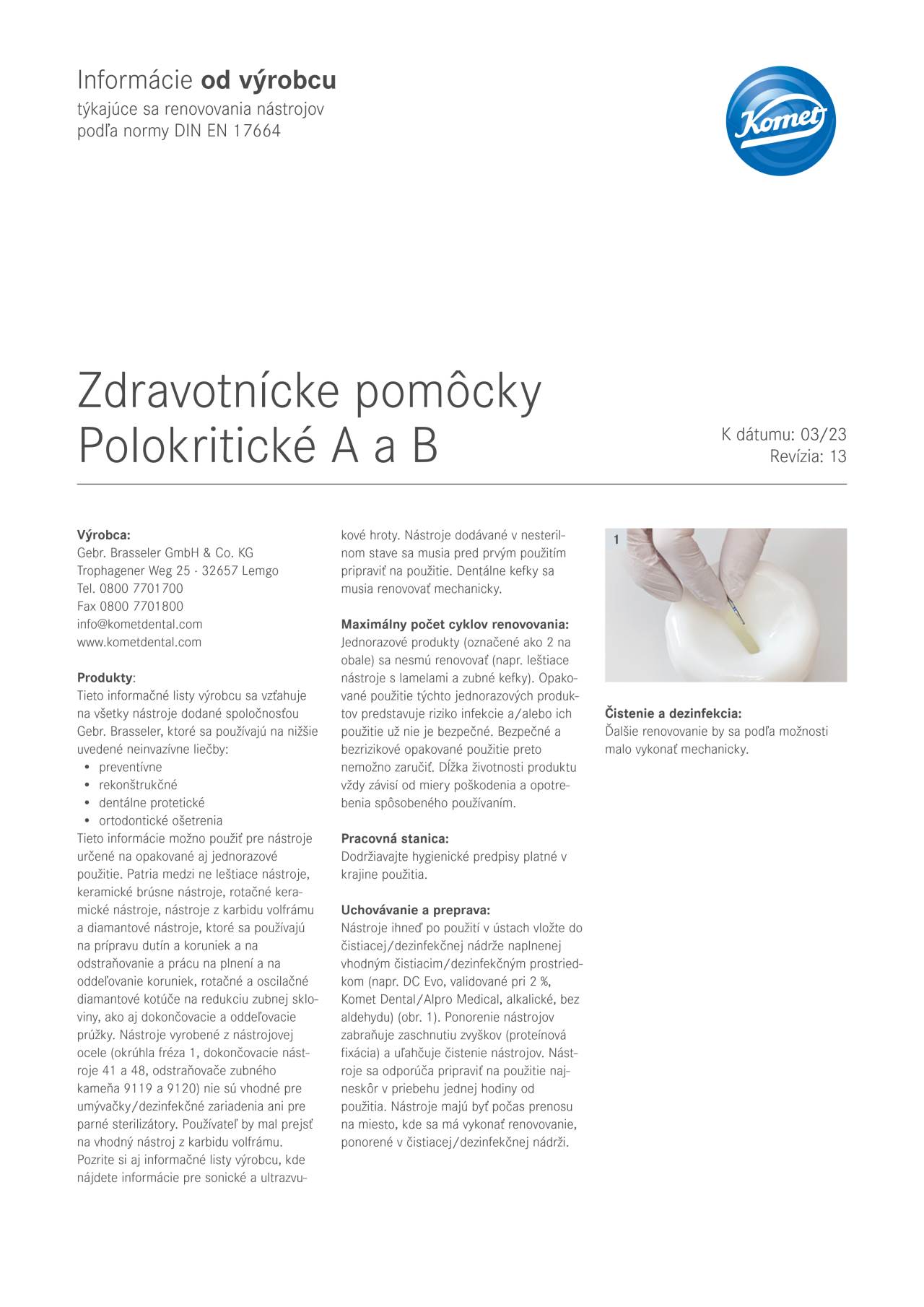 SK Manufacturer’s Information | Medical Devices Semi-critical A and B ...