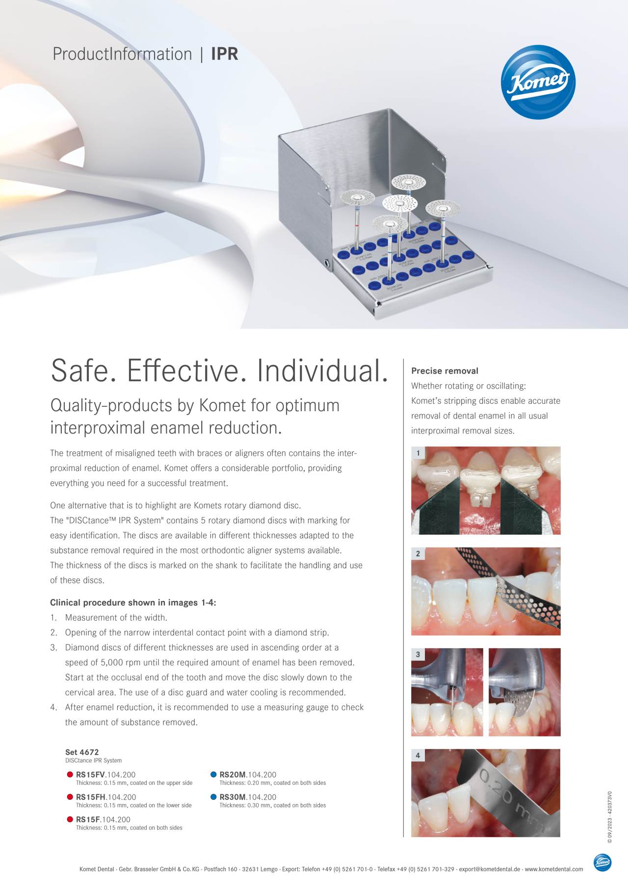 Komet Orthodontic Ipr Kit at Stanley Urbina blog