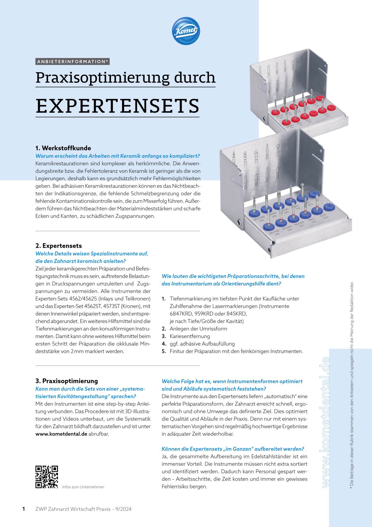 Komet-Praxis | 2024_09 › Komet Dental